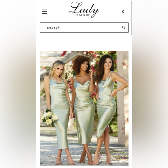 Dresses | Lady Black Tie Lorena Midi Dress Sage | Poshmark